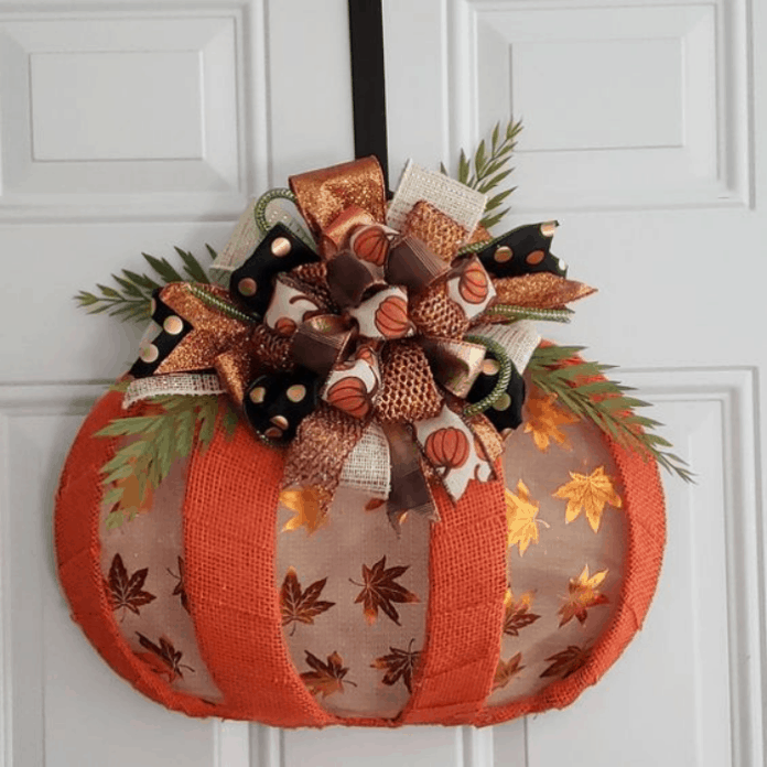38 Cheap & Easy Dollar Tree Fall Wreaths For Front Door - I Luve It