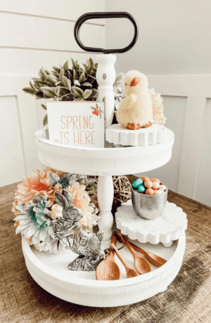 55 Beautiful Tiered Tray Spring Decor Ideas For the Home - I Luve It
