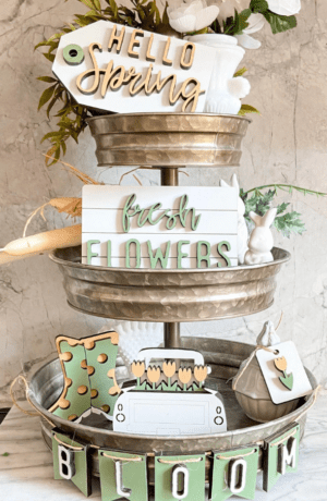 55 Beautiful Tiered Tray Spring Decor Ideas For the Home - I Luve It