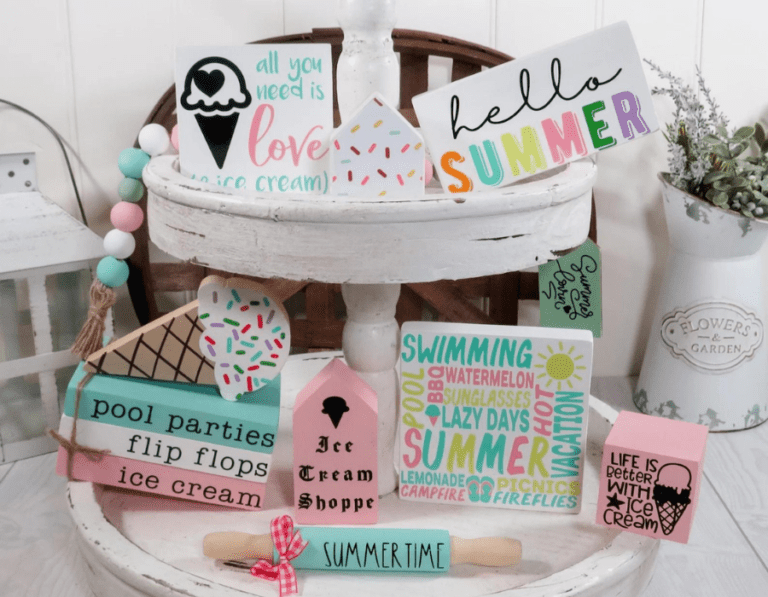 32 Best Tiered Tray Summer Decor Ideas To Try This Year - I Luve It