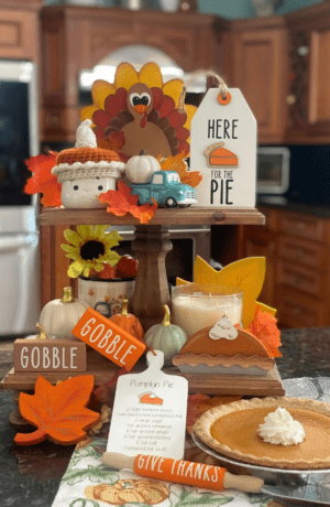 35 Best Tiered Tray Thanksgiving Decorations - I Luve It