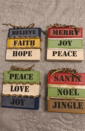 30 Dollar Tree Jenga Blocks Christmas Crafts - I Luve It