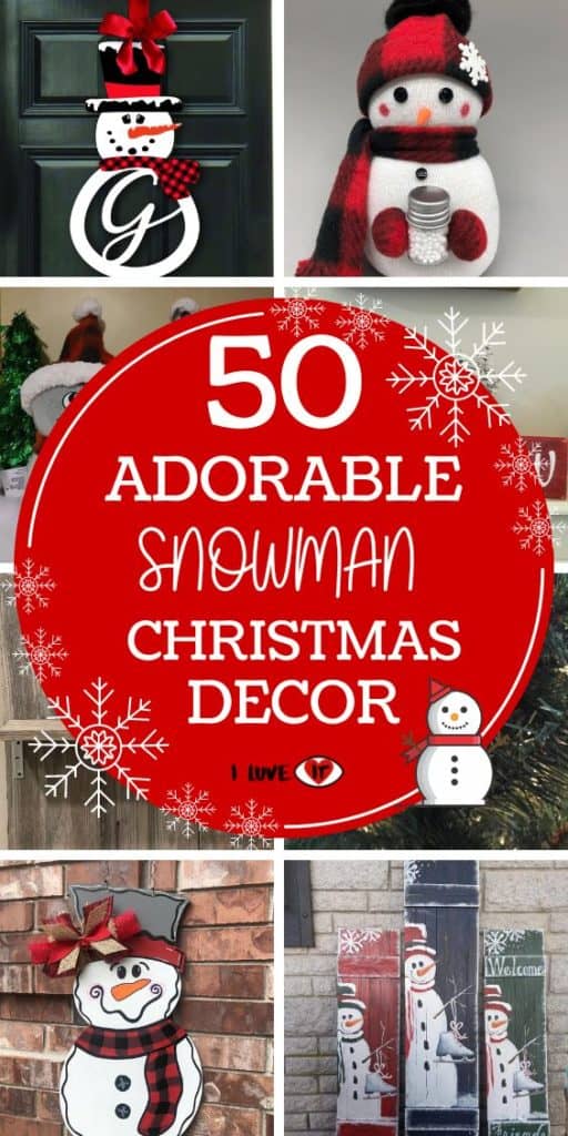 50+ Adorable Snowman Christmas Decor Ideas - I Luve It