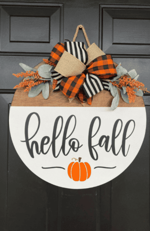 35 Best Door Hanger Fall Wreaths For Front Door - I Luve It