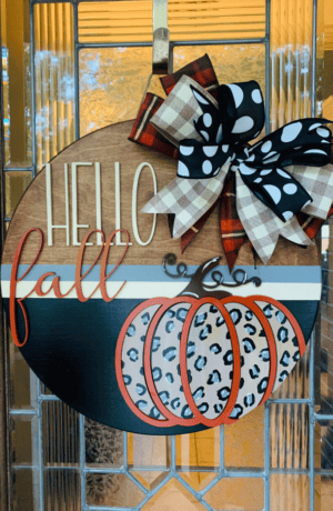 35 Best Door Hanger Fall Wreaths For Front Door - I Luve It