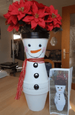32 Adorable Snowman Clay Pot Crafts You Will Love - I Luve It