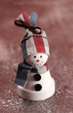 32 Adorable Snowman Clay Pot Crafts You Will Love - I Luve It