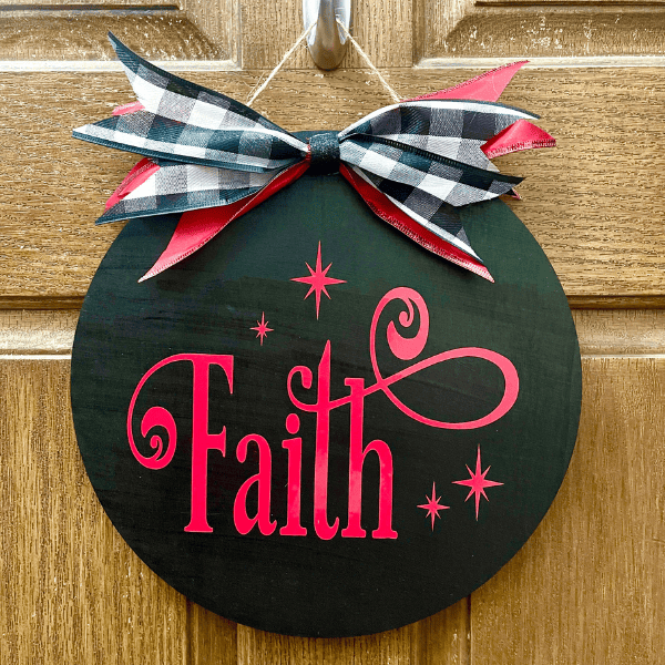 Dollar Tree Easy To Make DIY Faith Christmas Wreath - I Luve It