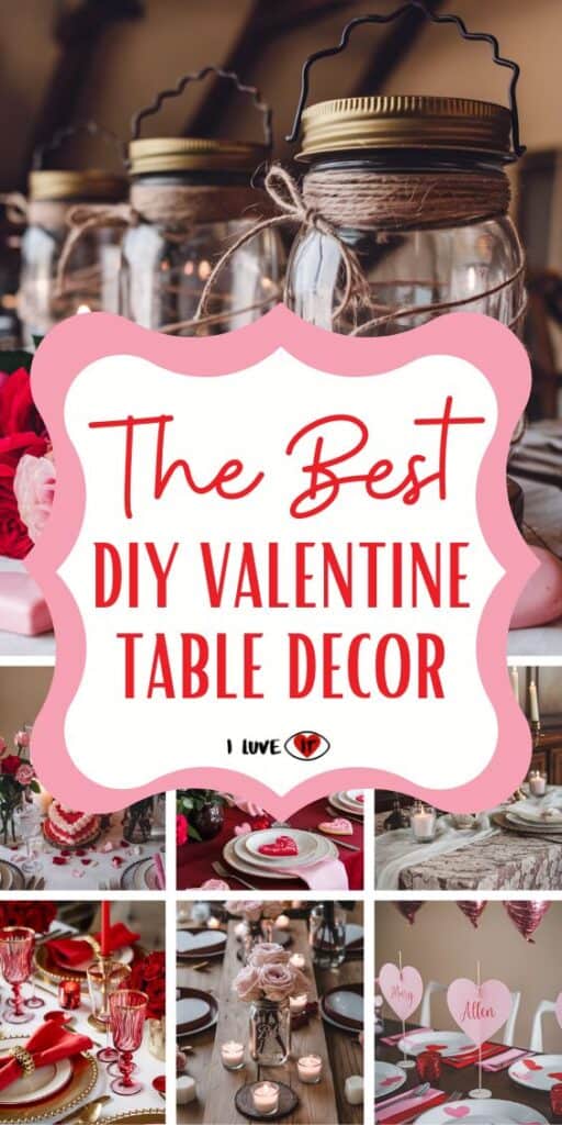 10 Valentine Table Decorations for a Memorable Evening - I Luve It