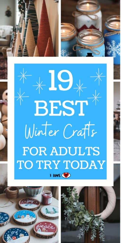 19 Easy and Fun Winter Crafts For Adults - I Luve It
