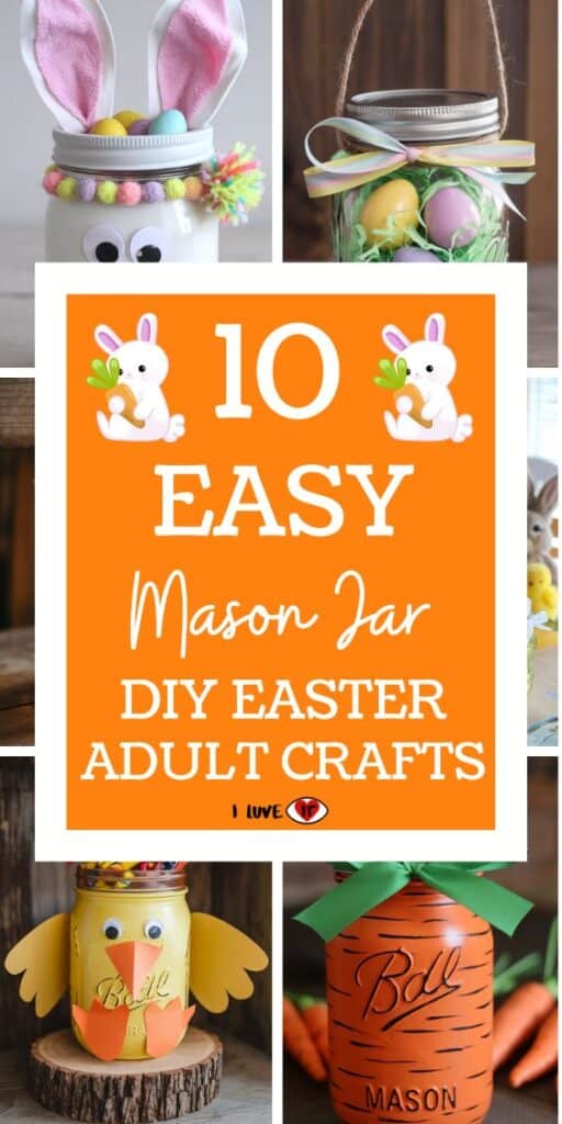10 Mason Jar Easter Crafts to Brighten Your Spring Celebrations - I Luve It