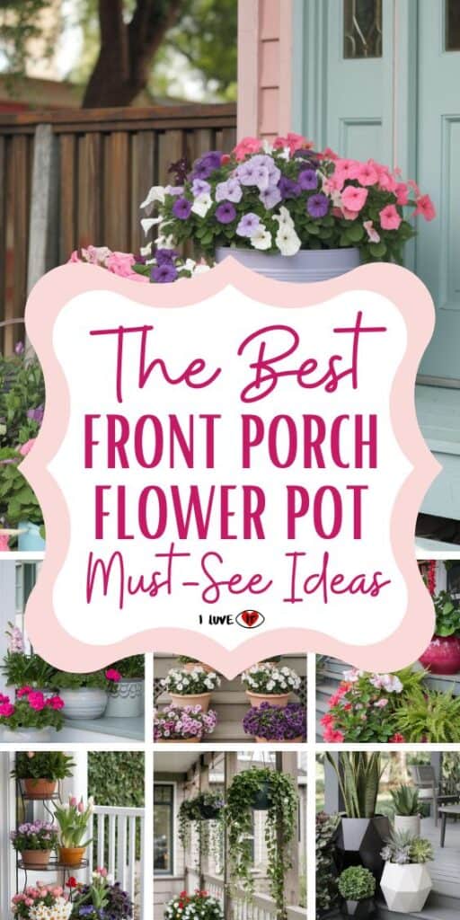 14 Gorgeous Front Porch Flower Pot Ideas - I Luve It