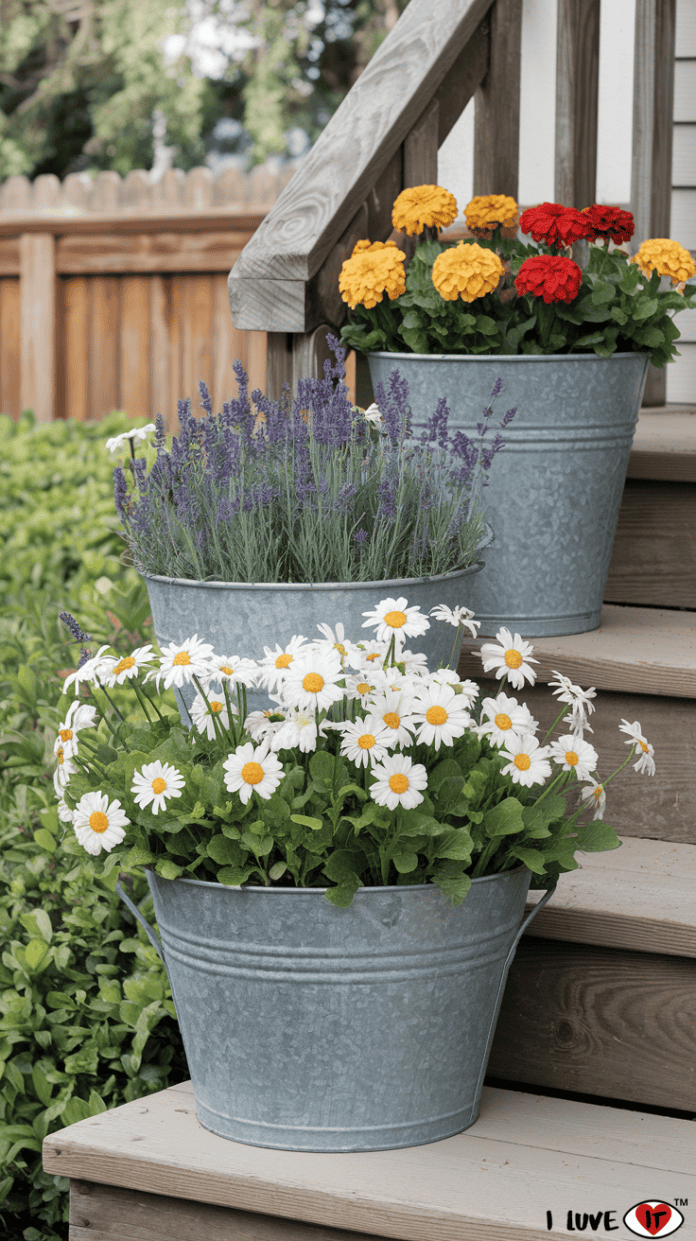 14 Gorgeous Front Porch Flower Pot Ideas - I Luve It