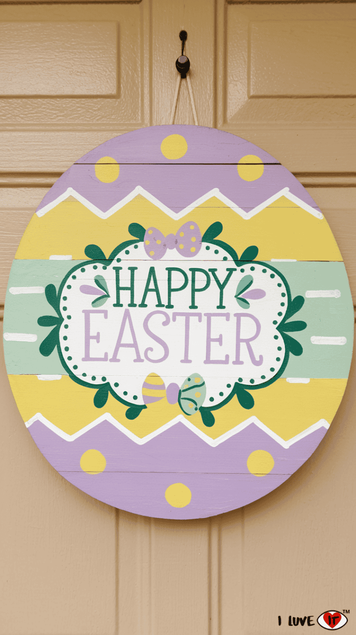 10 Creative Easter Door Hangers You Can DIY - I Luve It
