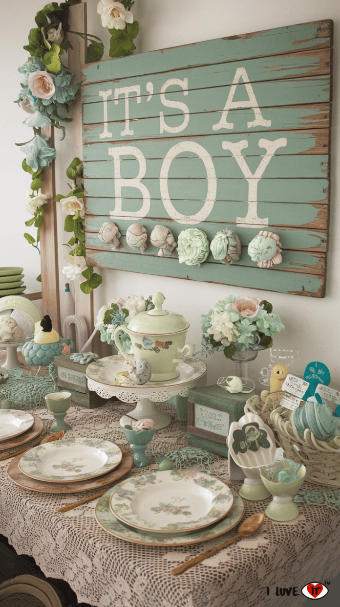 27 Elegant Springtime Baby Shower Ideas for Boys - I Luve It