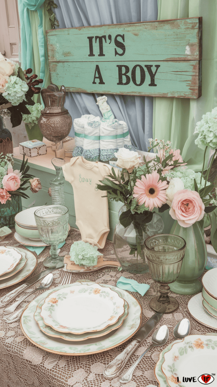 27 Elegant Springtime Baby Shower Ideas for Boys - I Luve It