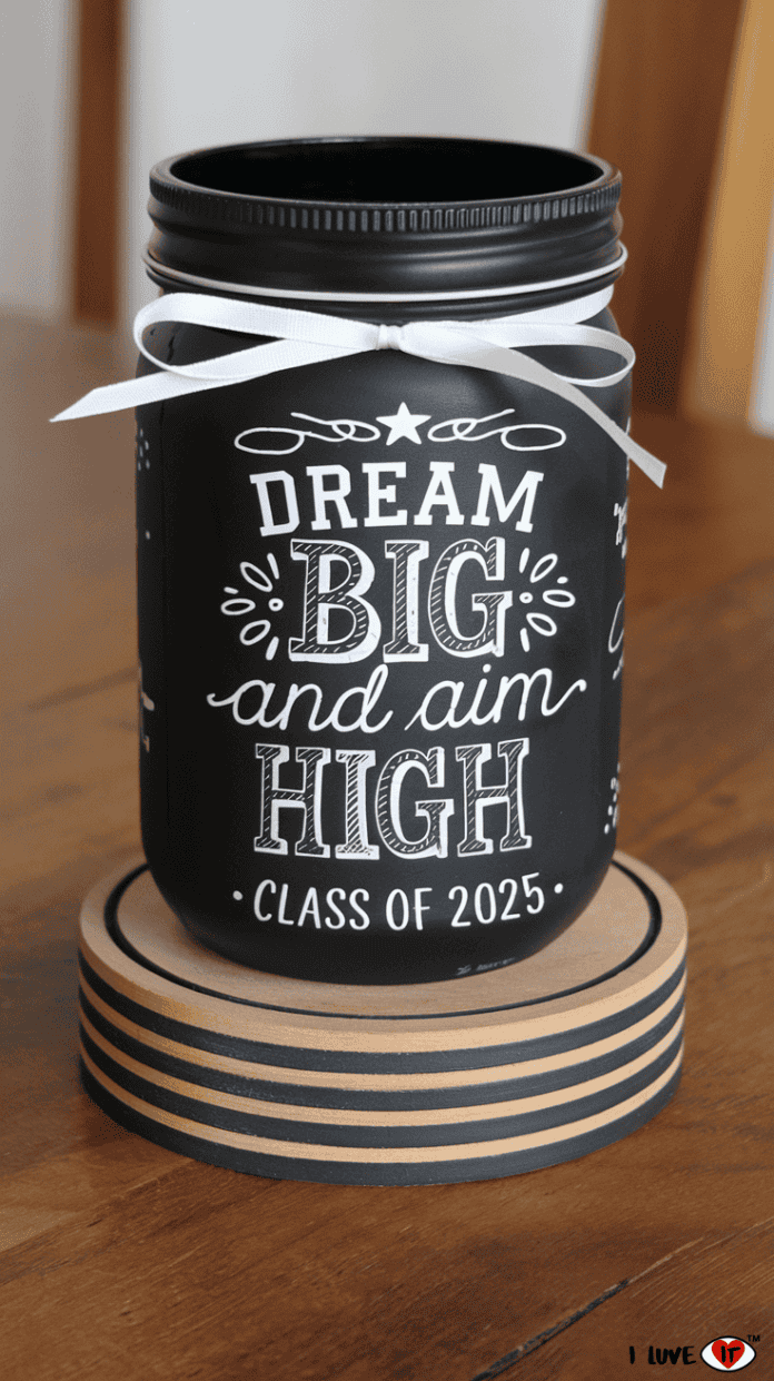 12 DIY High School Graduation Mason Jar Centerpieces - I Luve It