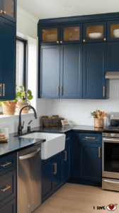 30 Gorgeous Blue Kitchen Cabinet Ideas for a Stylish Home - I Luve It