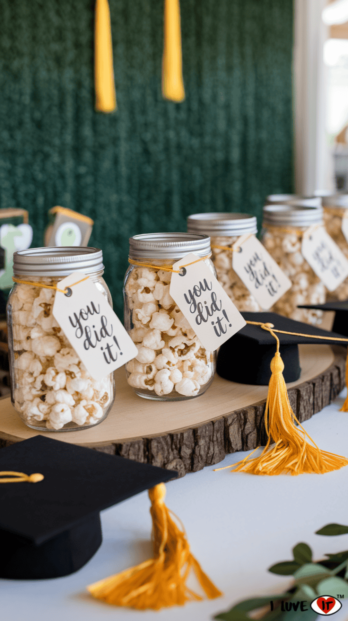 12 DIY High School Graduation Mason Jar Centerpieces - I Luve It