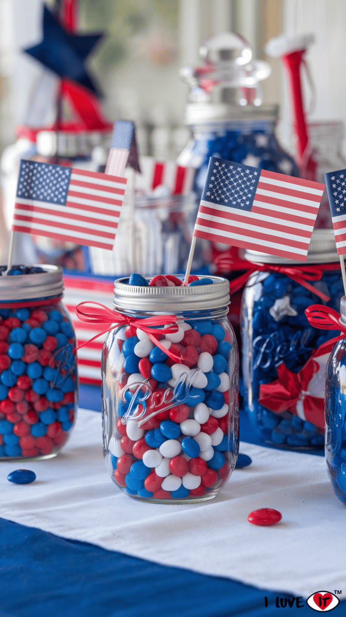 17 Fourth of July Mason Jar Centerpieces That’ll Wow Your Guests - I ...
