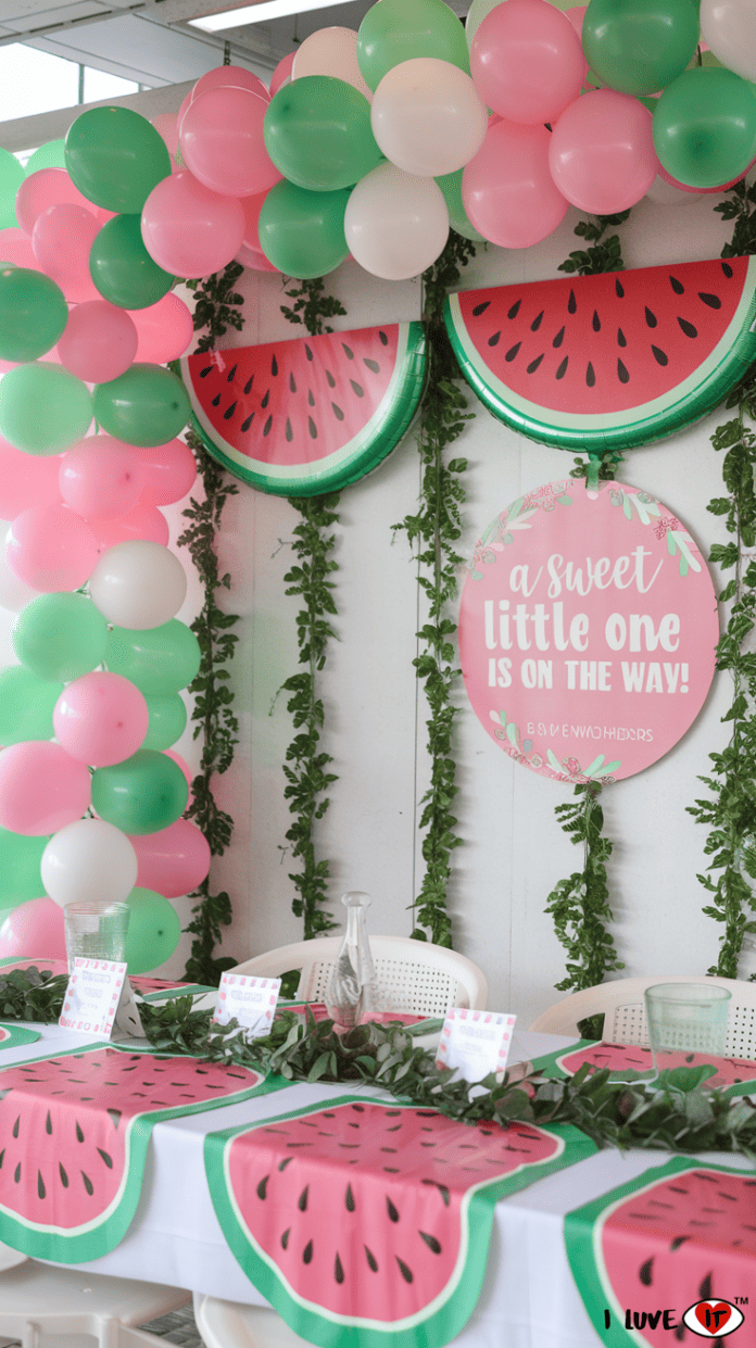 24 Sweet Watermelon Baby Shower Ideas That Everyone Will Love - I Luve It