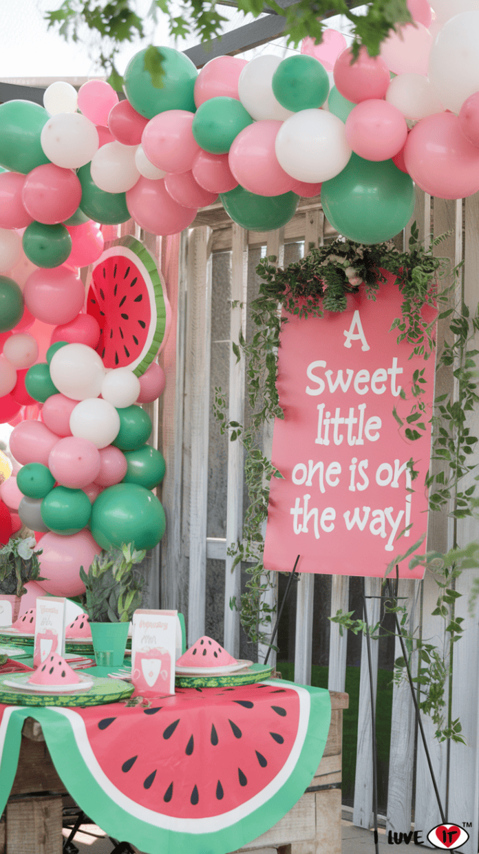 24 Sweet Watermelon Baby Shower Ideas That Everyone Will Love - I Luve It