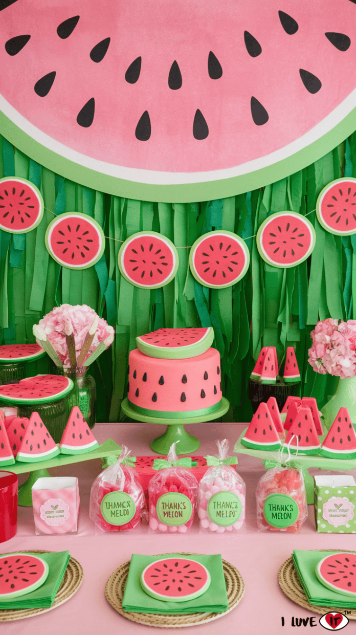 24 Sweet Watermelon Baby Shower Ideas That Everyone Will Love - I Luve It