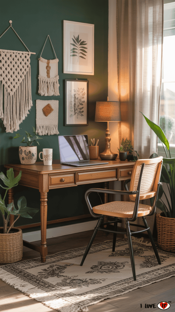 10 Green Home Office Ideas to Refresh Your Space - I Luve It