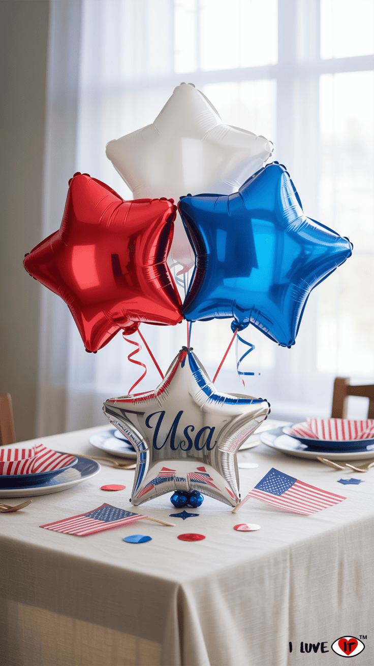 10 Fourth of July Dining Room Table Centerpieces - I Luve It