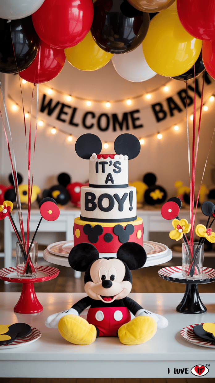 30 Mickey Mouse Baby Shower Ideas for Boys - I Luve It